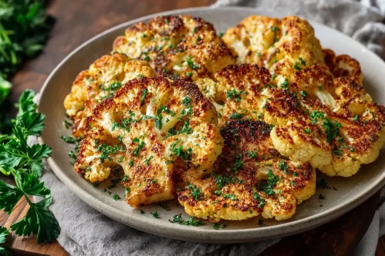 Crispy Baked Cauliflower Steaks