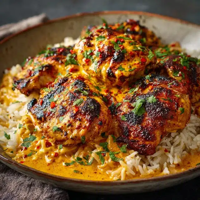 Creamy Peri Peri Chicken with Rice: A Comforting Dish Full of Flavor
