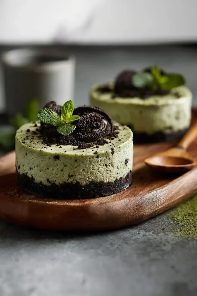 No-Bake Matcha Cheesecake