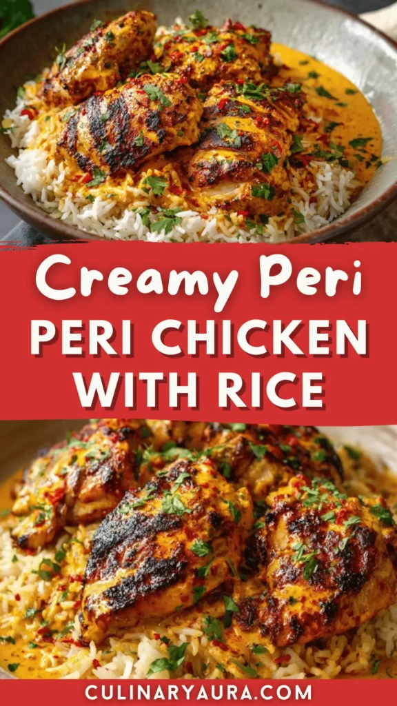 Creamy Peri Peri Chicken with Rice: A Comforting Dish Full of Flavor