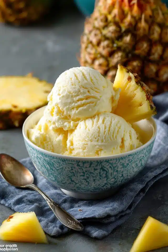 Pineapple Ice Cream