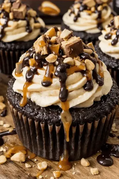 Snickers Cupcakes