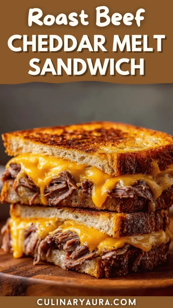 Roast Beef Cheddar Melt Sandwich