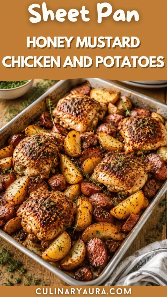 Sheet Pan Honey Mustard Chicken and Potatoes