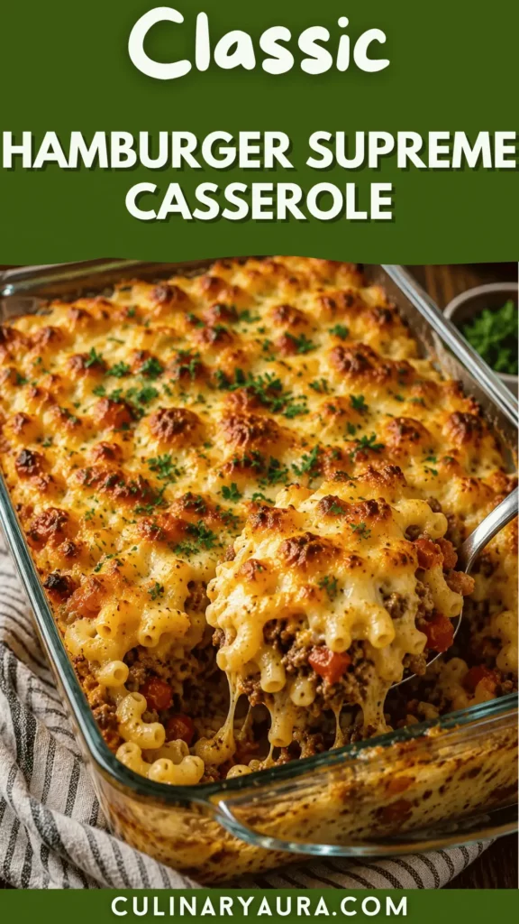 Hamburger Supreme Casserole